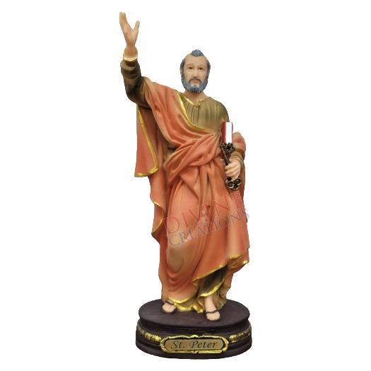 Saint Peter Statue - 8 inches - Divine Creations
